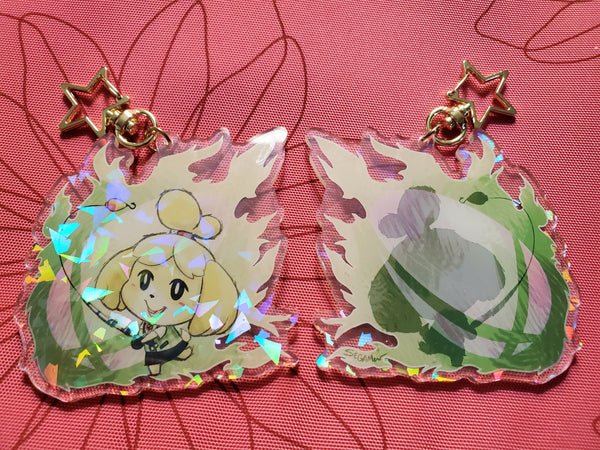 3" Isabelle Holographic Acrylic Keychain – Hidden Palace Games